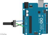 Potenciómetro y Arduino. Introducción y ejemplos