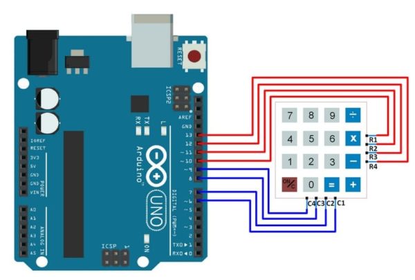 Teclado 4x4 cómo Interfaz de entrada con Arduino Uno